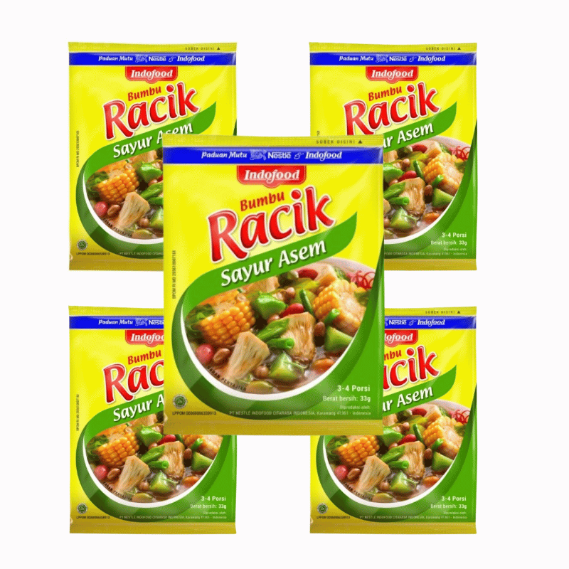 [Halal] Indofood Bumbu Racik Sayur Asem 33g x 5 sachets – Qiksmart