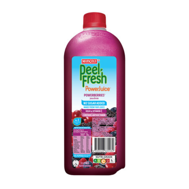 [Halal] Marigold Peel Fresh Powerberries Juice No Sugar Added 1.89 Lit ...