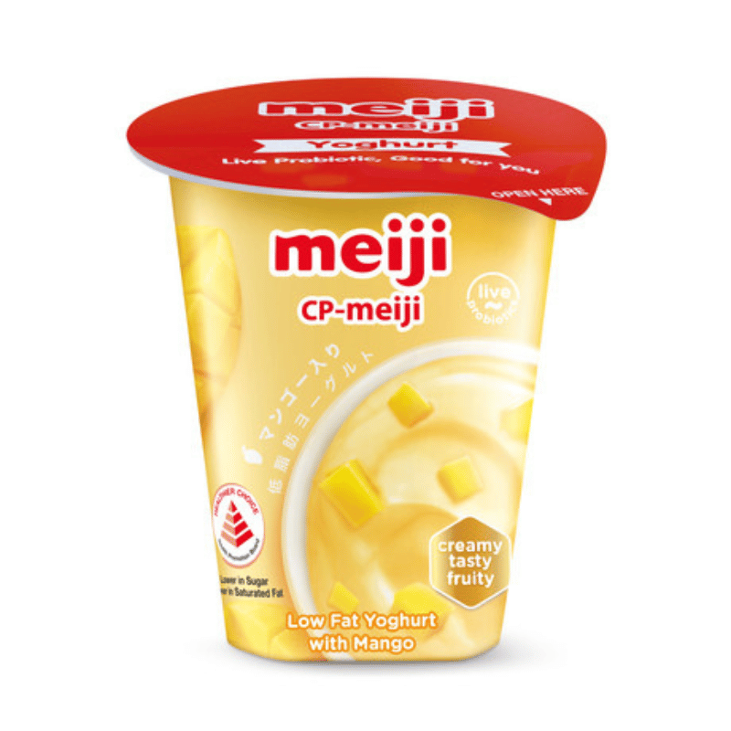 [Halal] Meiji Low Fat Yogurt Mango 135g x 4 Cups – Qiksmart