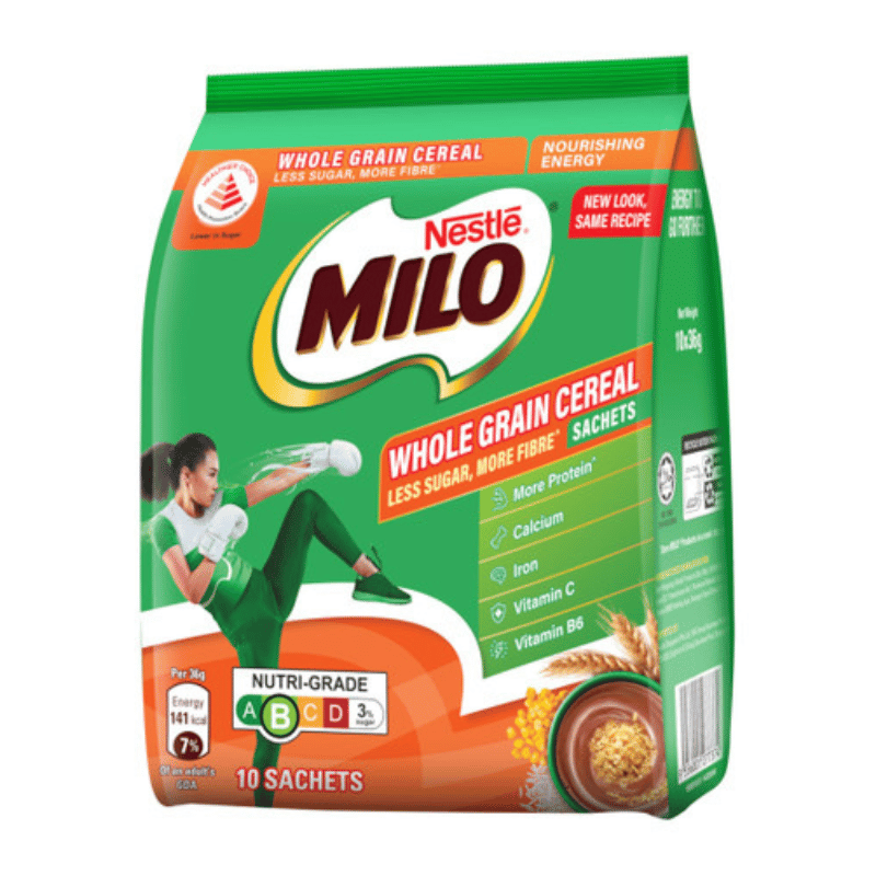 [Halal] Milo 3-in-1 Gao Siew Dai Less Sugar With Whole Cereal 36gm x 1 ...