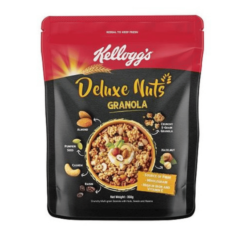 [Halal] Kellogg's Deluxe Nuts Granola 350g – Qiksmart