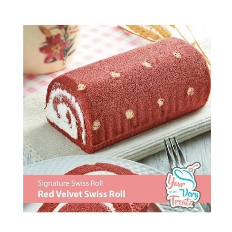 [Halal] Red Velvet Swiss Roll Cake – Qiksmart