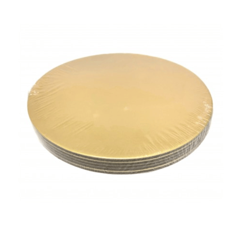 Round Gold Paper Cake Board 5pcs – Qiksmart