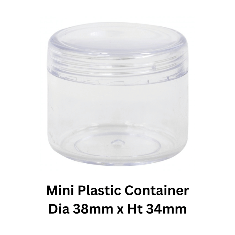 Mini Plastic Round Container Dia 38mm 20pcs – Qiksmart