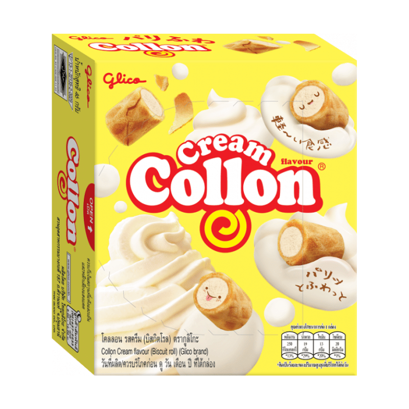[Halal] Glico Collon Biscuit Roll Cream 54g – Qiksmart