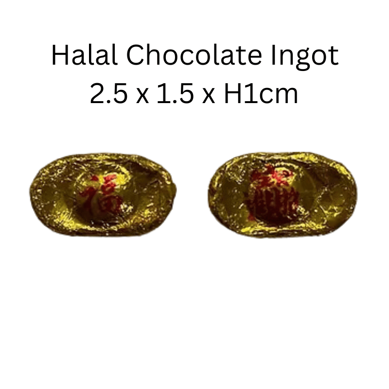 [Halal] Chocolate Gold Ingot 100pc – Qiksmart