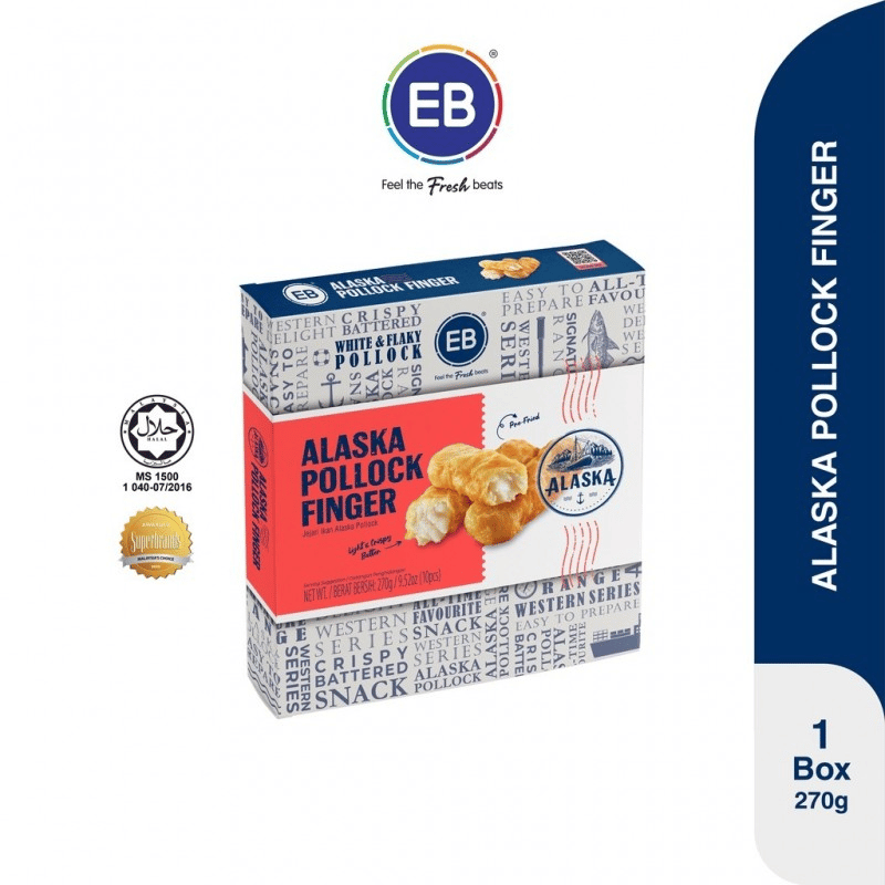 [Halal] EB Alaska Pollock Fish Finger 270g – Qiksmart