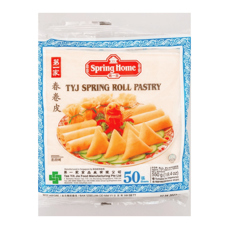 [Halal] Popiah Skin / Spring Roll Pastry 50pc 7.5inch – Qiksmart