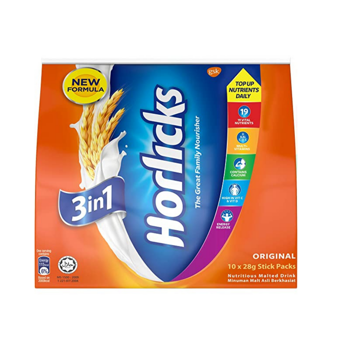 Horlicks 3-in-1 Original (10 sachet x 28gm) – Qiksmart